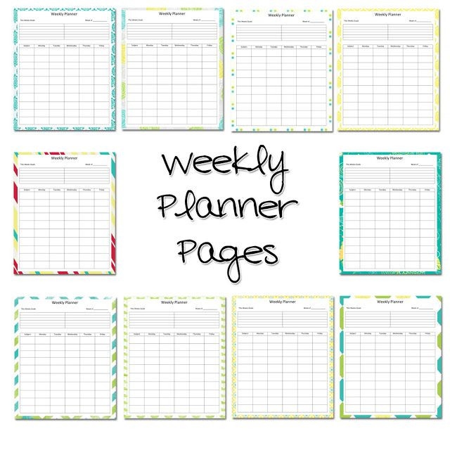 Lesson Plan Book Template Printable - Free Planner Printables